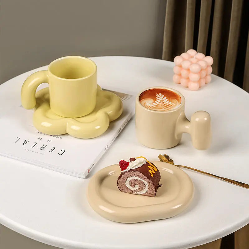 Cute Bubble Rounded Ceramic Mugs - SALT & LEMONS